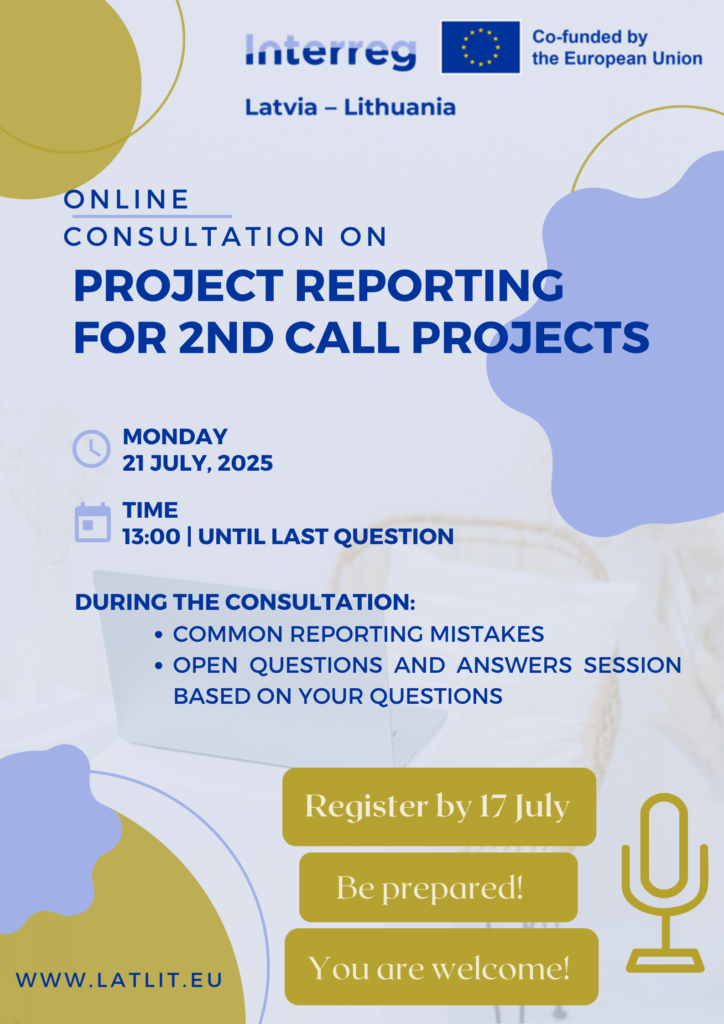 Online Consultation on Project Reporting for 2nd Call Projects – Latvia ...