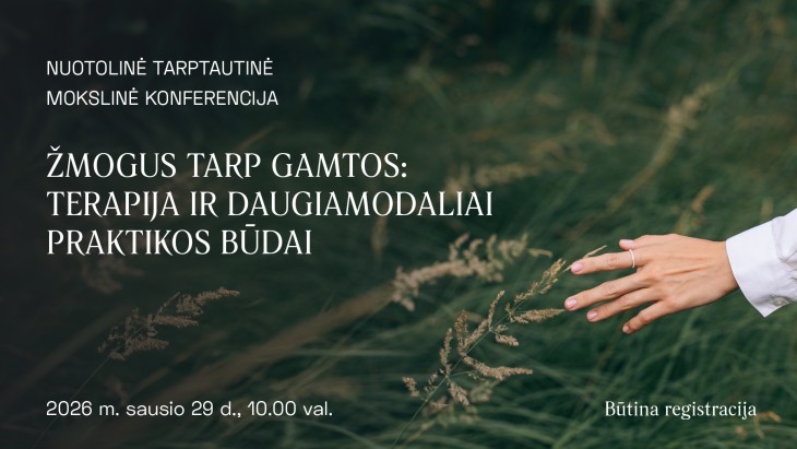 International scientific conference “Human in Nature: Therapy and ...